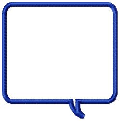 Square Callout Outline Embroidery Design | EmbroideryDesigns.com