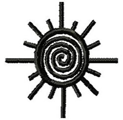 Native Sun Symbol Embroidery Design | EmbroideryDesigns.com