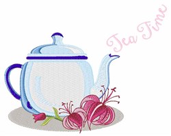 Tea Time Embroidery Design | EmbroideryDesigns.com