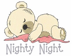 Nighty Night Embroidery Design | EmbroideryDesigns.com