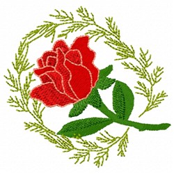 Rose Circle Embroidery Design | EmbroideryDesigns.com