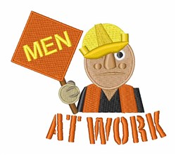 Construction Worker Embroidery Design | EmbroideryDesigns.com
