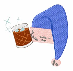 Free Night Cap Embroidery Design | EmbroideryDesigns.com