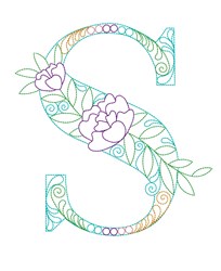 Letter S Embroidery Design | EmbroideryDesigns.com