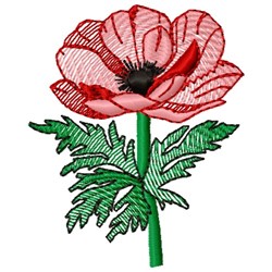Sketched Poppy Embroidery Design | EmbroideryDesigns.com