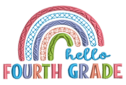 Fourth Grade Embroidery Design | EmbroideryDesigns.com