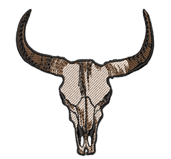 Steer Skull Embroidery Design | EmbroideryDesigns.com