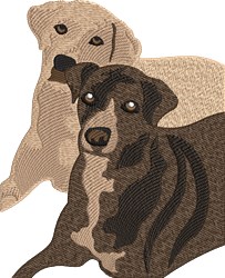 Dogs Embroidery Design | EmbroideryDesigns.com