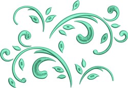 Elegant Swirl Embroidery Design | EmbroideryDesigns.com