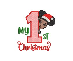 My 1st Christmas Embroidery Design | EmbroideryDesigns.com