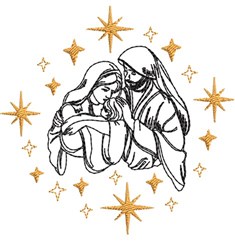 Nativity Embroidery Design | EmbroideryDesigns.com