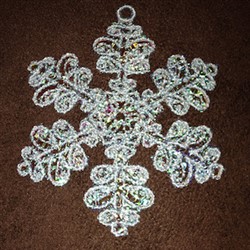 FSL Snowflake Embroidery Design | EmbroideryDesigns.com