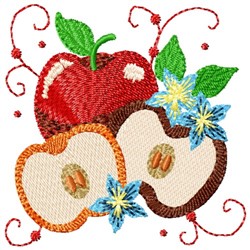 Apples Embroidery Design | EmbroideryDesigns.com