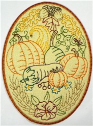 Fall Harvest Embroidery Design | EmbroideryDesigns.com