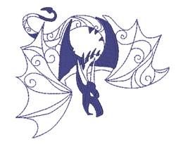Flying Dragon Embroidery Design | EmbroideryDesigns.com