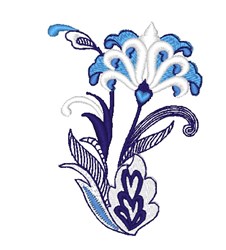 Jacobean Flower Embroidery Design | EmbroideryDesigns.com