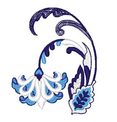 Jacobean Floral Embroidery Design | EmbroideryDesigns.com
