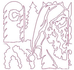 Quilt Santa Block Embroidery Design | EmbroideryDesigns.com