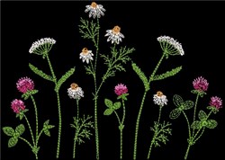 Wildflower Garden Embroidery Design | EmbroideryDesigns.com