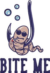 Bite Me Embroidery Design | EmbroideryDesigns.com