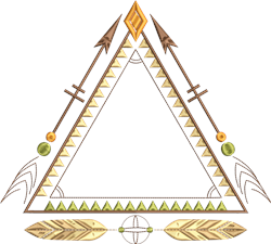Indian Triangle Embroidery Design | EmbroideryDesigns.com