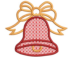 Holiday Bell Embroidery Design | EmbroideryDesigns.com