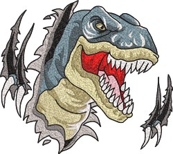 T-Rex Embroidery Design | EmbroideryDesigns.com