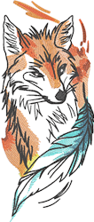 Fox Embroidery Design | EmbroideryDesigns.com