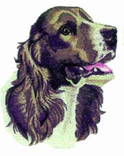Springer Spaniel Embroidery Design | EmbroideryDesigns.com