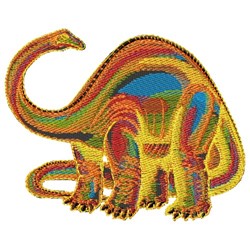 Brontosaurus Embroidery Design | EmbroideryDesigns.com