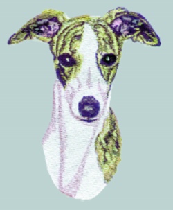 Whippet Embroidery Design | EmbroideryDesigns.com