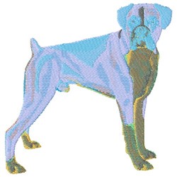 Realistic Boxer Embroidery Design | EmbroideryDesigns.com