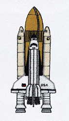 Space Shuttle Embroidery Design | EmbroideryDesigns.com