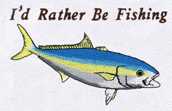California Yellowtail Embroidery Design | EmbroideryDesigns.com