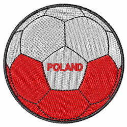 Polish Soccer Ball Embroidery Design | EmbroideryDesigns.com