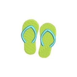 Mini Flip Flop Embroidery Design | EmbroideryDesigns.com