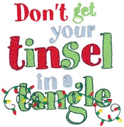 Tinsel In Tangle Embroidery Design | EmbroideryDesigns.com