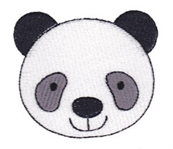 Panda Face Embroidery Design | EmbroideryDesigns.com