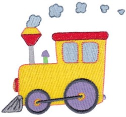 Train Engine Embroidery Design | EmbroideryDesigns.com