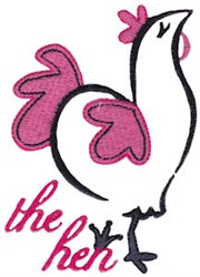 The Hen Embroidery Design | EmbroideryDesigns.com