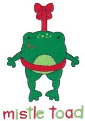 Mistle Toad Embroidery Design | EmbroideryDesigns.com