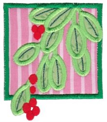 Mistletoe Applique Embroidery Design | EmbroideryDesigns.com
