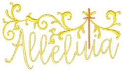 Alleluia Embroidery Design | EmbroideryDesigns.com