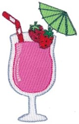 Cocktail Embroidery Design | EmbroideryDesigns.com
