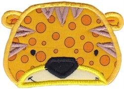 Cute Leopard Applique Embroidery Design | EmbroideryDesigns.com