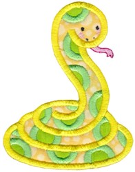 Applique Snake Embroidery Design | EmbroideryDesigns.com