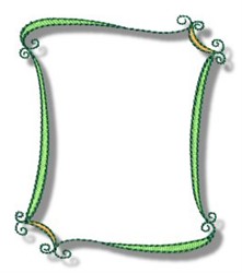 Curvy Frame Embroidery Design | EmbroideryDesigns.com