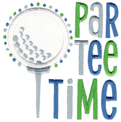 Par Tee Time Embroidery Design | EmbroideryDesigns.com