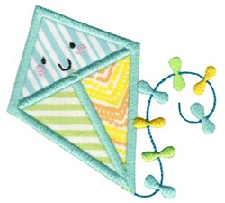 Applique Kite Embroidery Design | EmbroideryDesigns.com