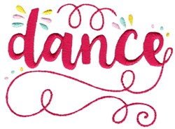 Dance Embroidery Design | EmbroideryDesigns.com